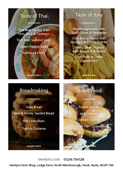 Newlyns Farm Shop, Cookery School and Cafe in Hampshire